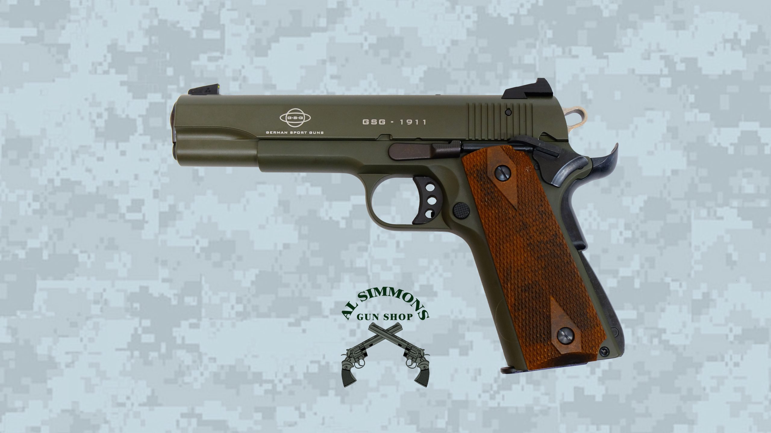 GSG 1911 OD Green USE 1 PRO – Al Simmons Gun Shop