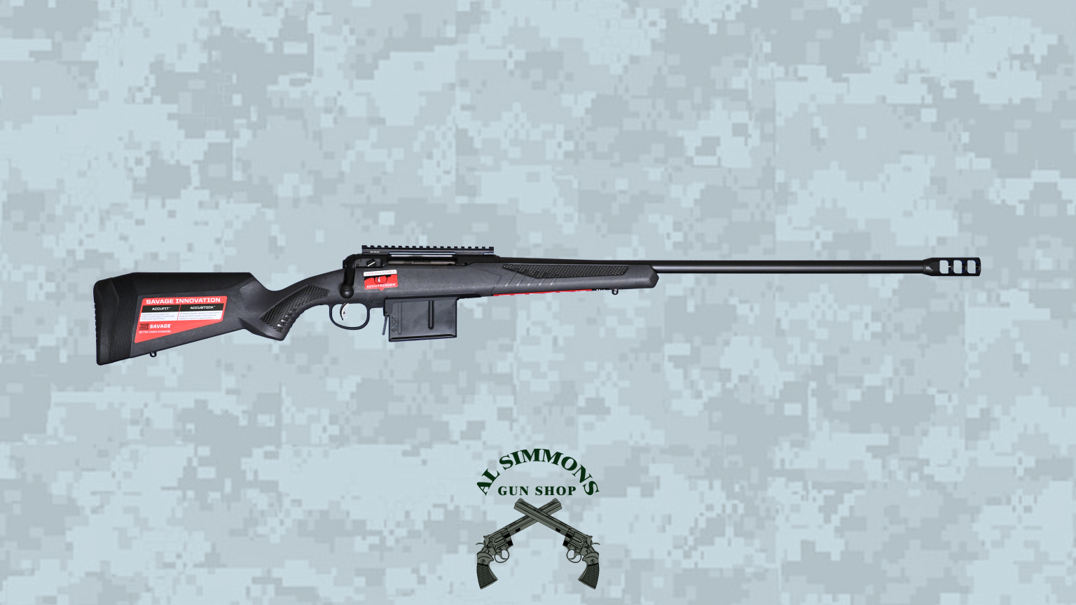 Savage 110 Long Range Hunter 338 Lapua Magnum (12494N) – Al Simmons Gun ...